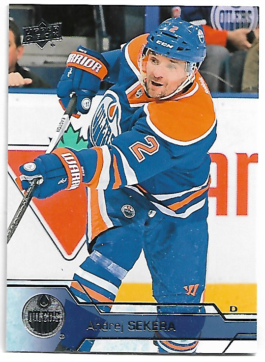 2016-17 Upper Deck Base Set Series 1 Card 72 Andrej Sekera - Needs For ...